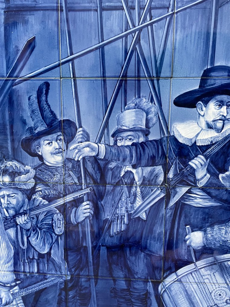 Tegel (46) - Naar Rembrandt (1606 -1669): De “Nachtwacht” - Aardewerkfabriek Velsen NV ...