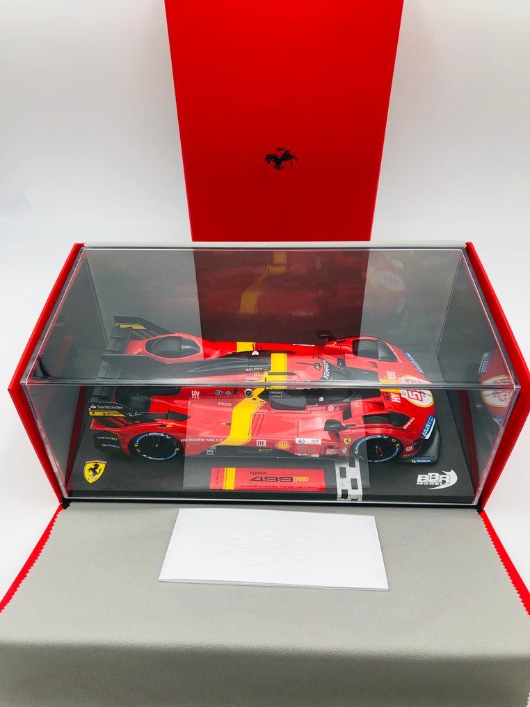 BBR 1:18 - Model sports car - Ferrari 499P AF Corse #51 Winner 24h Le Mans 2023 Pier Guidi ...