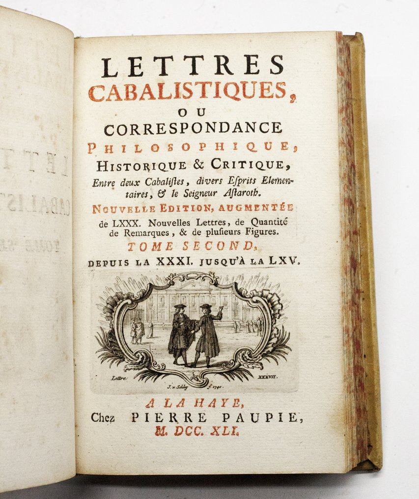 de Boyer - Lettres Cabalistiques - 1741 - auction online Catawiki