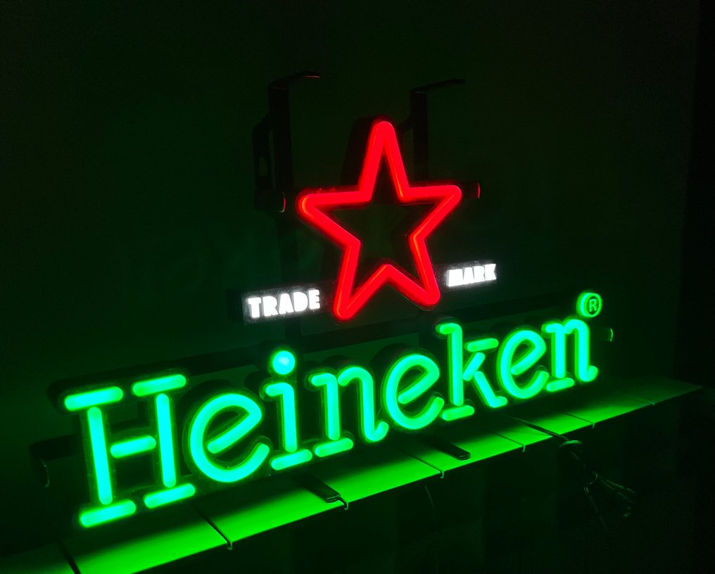 Insegna luminosa heineken beer - Lighted sign - Metal, Plastic ...