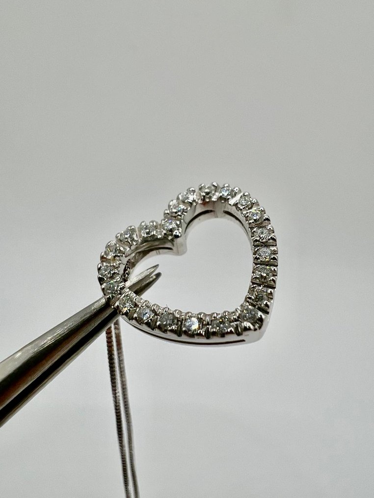 DD Gioielli - Necklace - 18 kt. White gold - 0.14ct. tw. - auction online Catawiki
