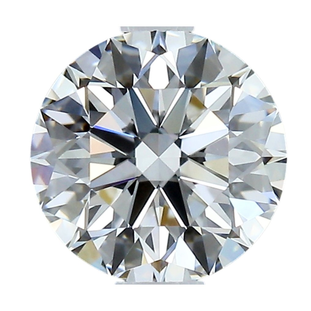 1 pcs Diamond (Natural) - 1.02 ct - Round - E - VS1 - Gemological ...