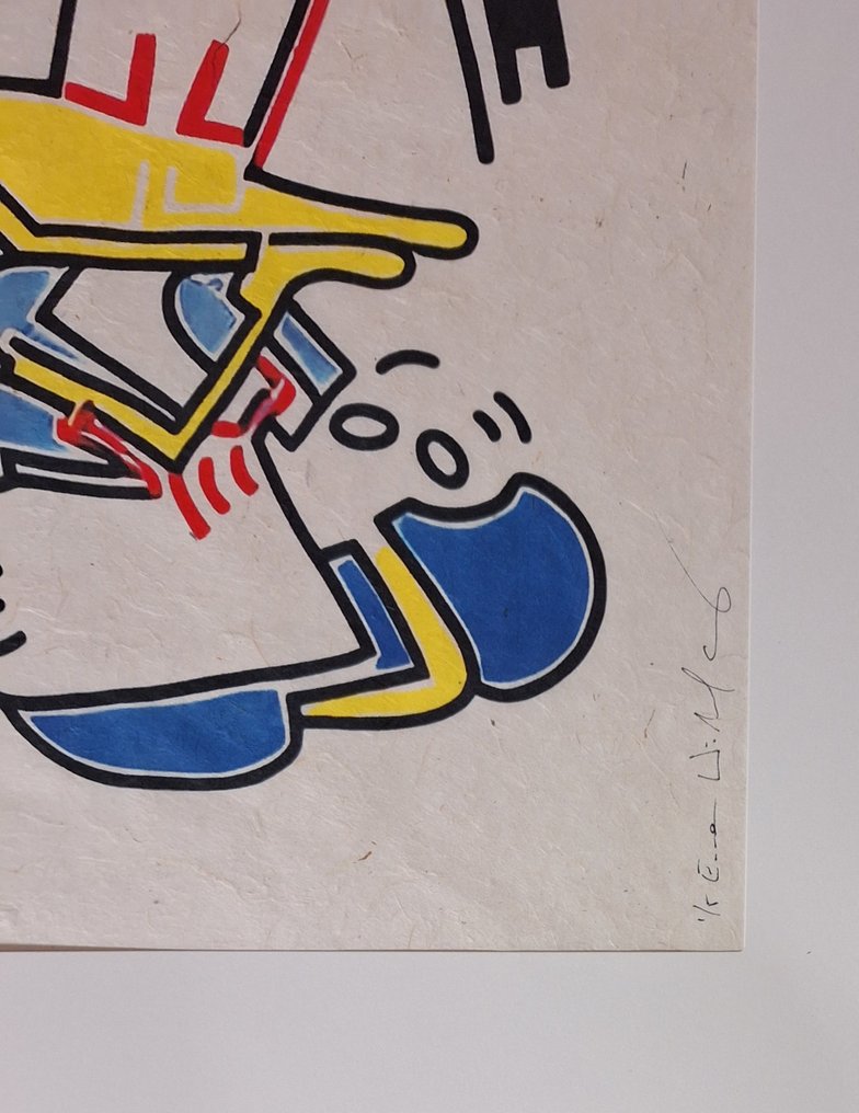 Emma Wildfang - Donald Duck- Triptychon "Tribute series - Icons Reimagined "Keith Haring ...