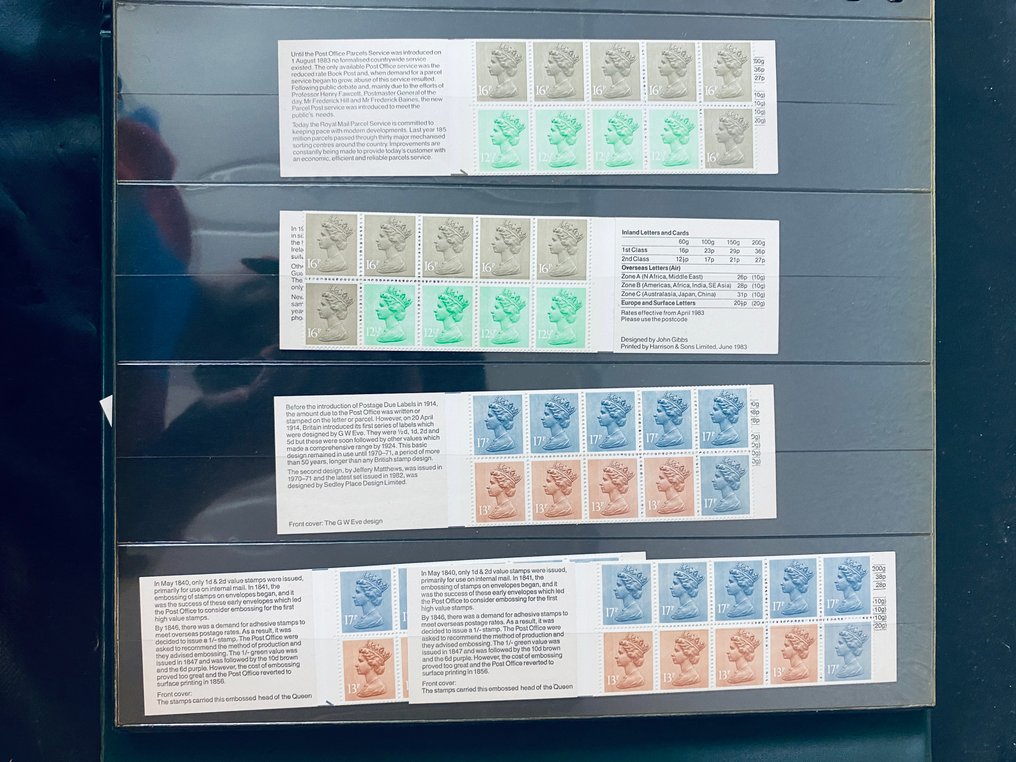 Great Britain - Collection of stamp booklets in Lindner album - Catawiki