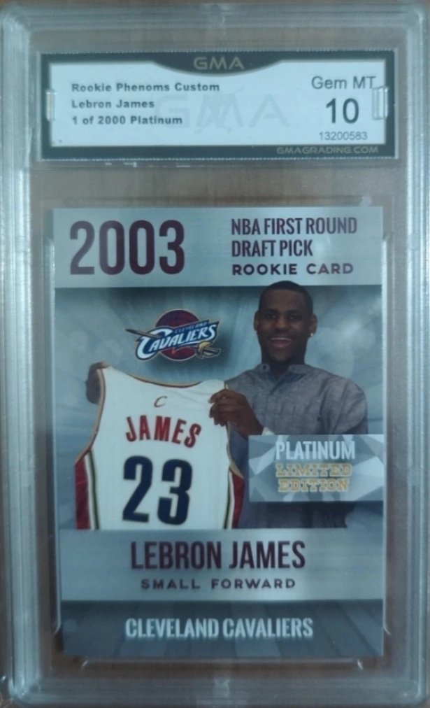 2003 Rookie Phenoms Custom LeBron James GMA 10 Graded card - Catawiki