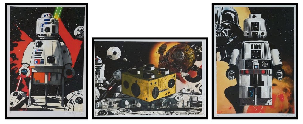Emma Wildfang - Lego Triptychon Star wars "Icons as Still Life - Pop Art series " - auction ...