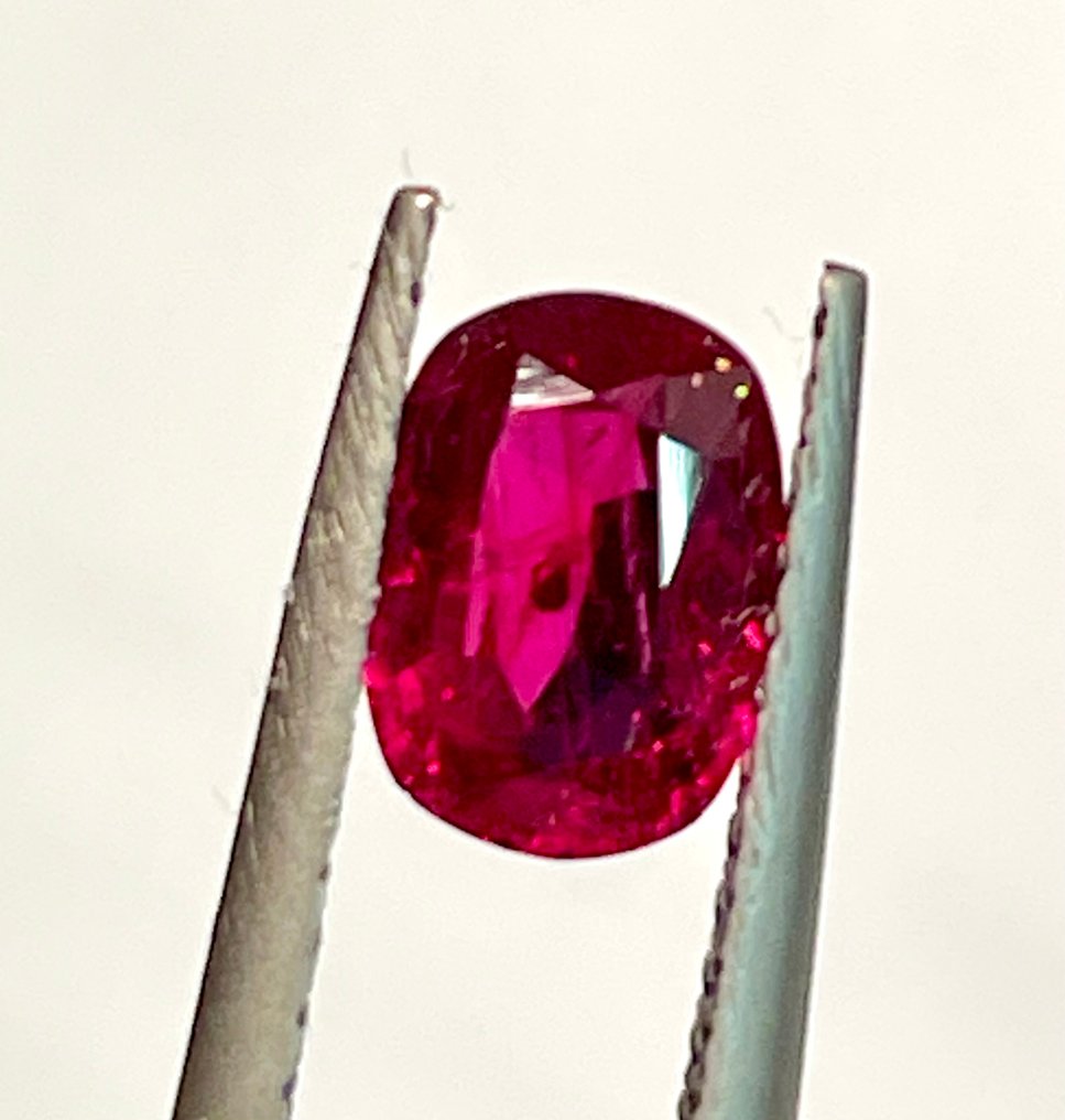 Zonder Minimumprijs Rood Robijn - 1.03 ct - Gem research Swiss Lab (GRS ...