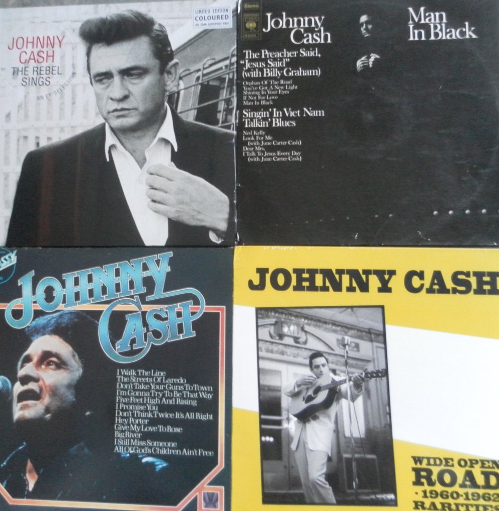 Johnny Cash - "MAN IN BLACK " - Multiple titles - Single Vinyl Record ...