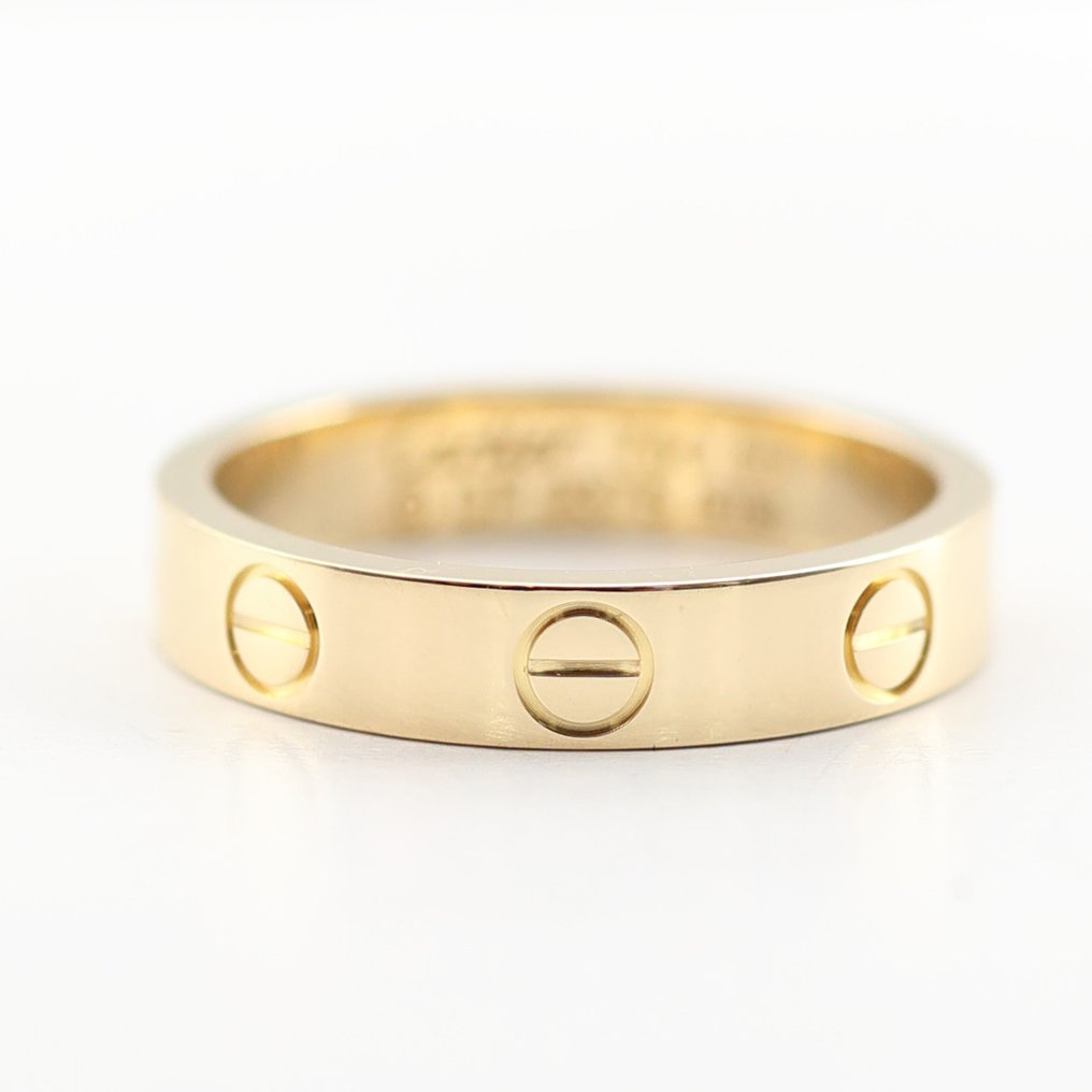 Cartier - Anillo - Love small band ring - 18 quilates Oro amarillo ...
