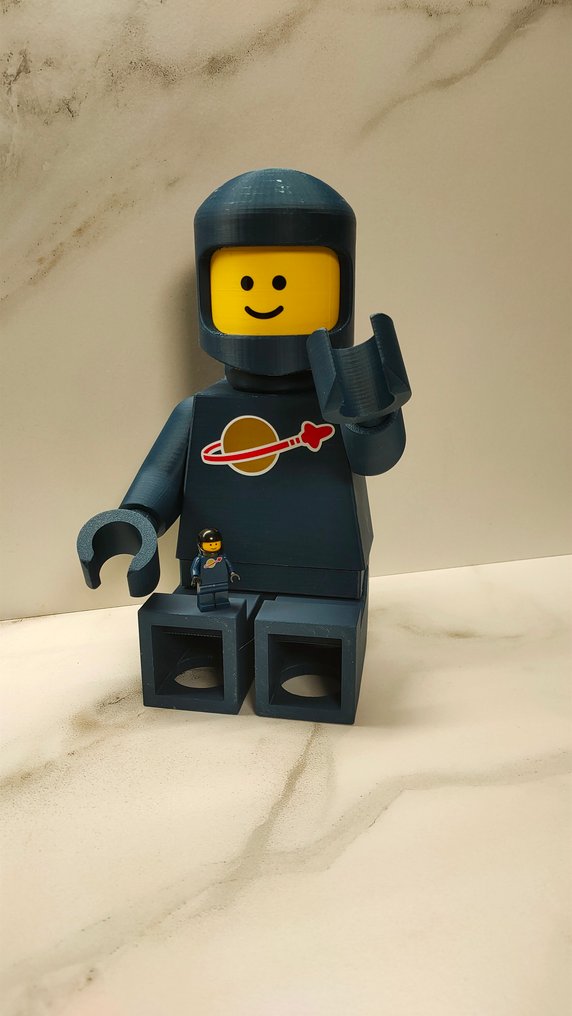 Handmade item - Handmade item 40 cm Mega Figure LEGO Space Dark Blue ...