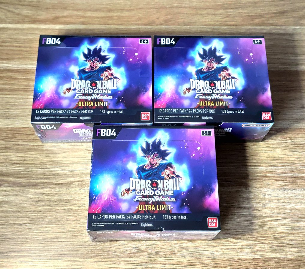 Dragon Ball Fusion World - 3 Booster box - FB04 Ultra Limit - auction ...