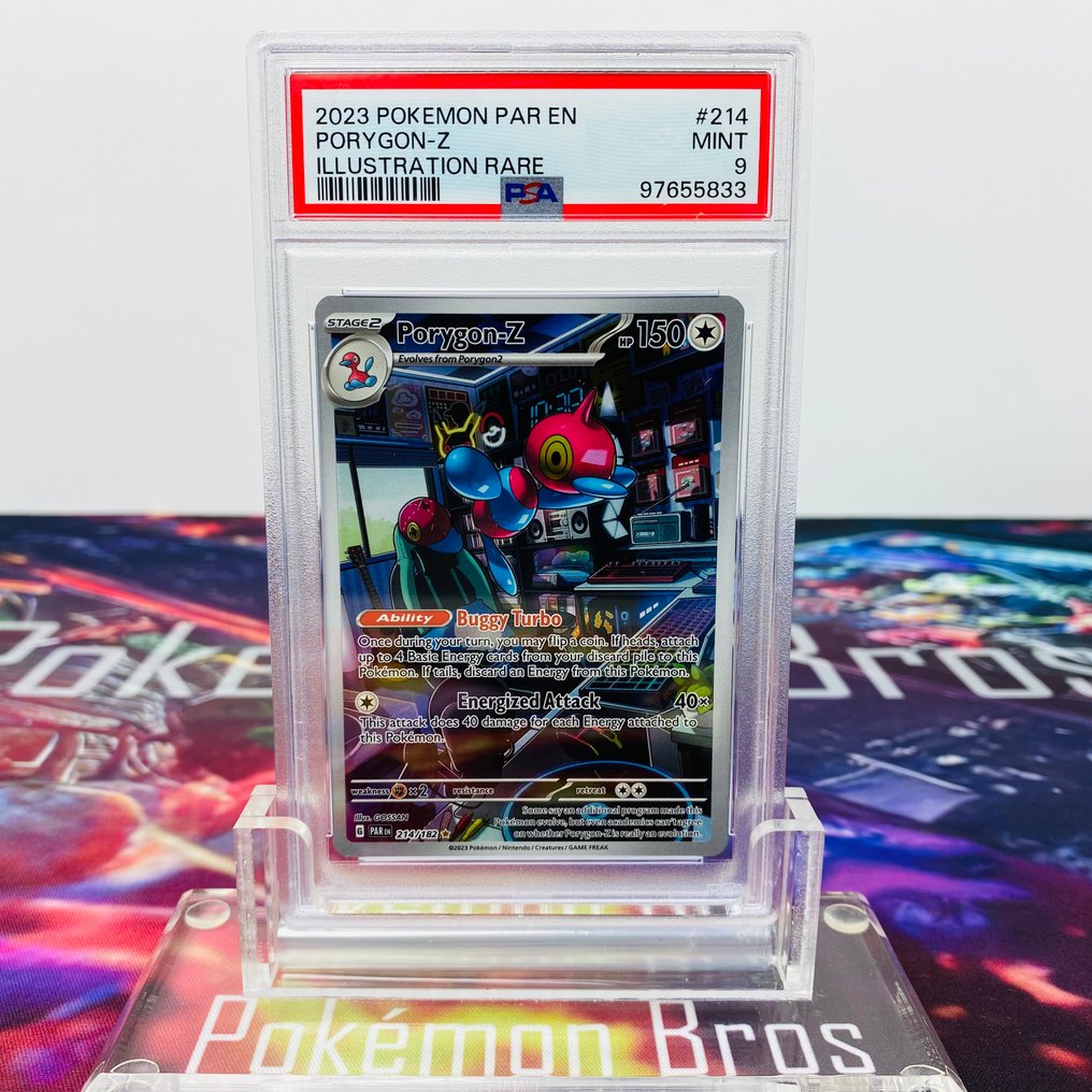 Pokémon Graded card - Porygon-Z #214 - Paradox Rift Pokémon - PSA 9 ...