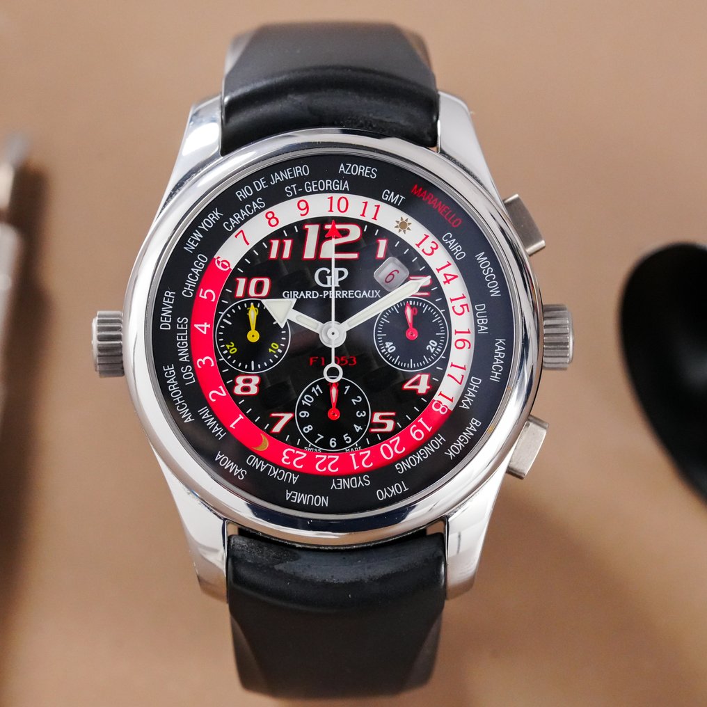 Girard-Perregaux - WW.TC Ferrari World Time Chronograph FULL SET ...