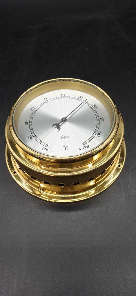 Barigo Diametro 15 Cm - Barometer - Golden Brass 50s/60s - auction ...