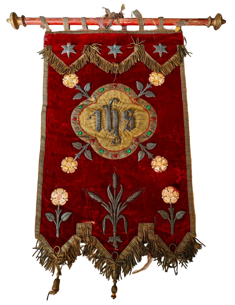 Decorative ornament - Belgium - Processional banner - auction online ...
