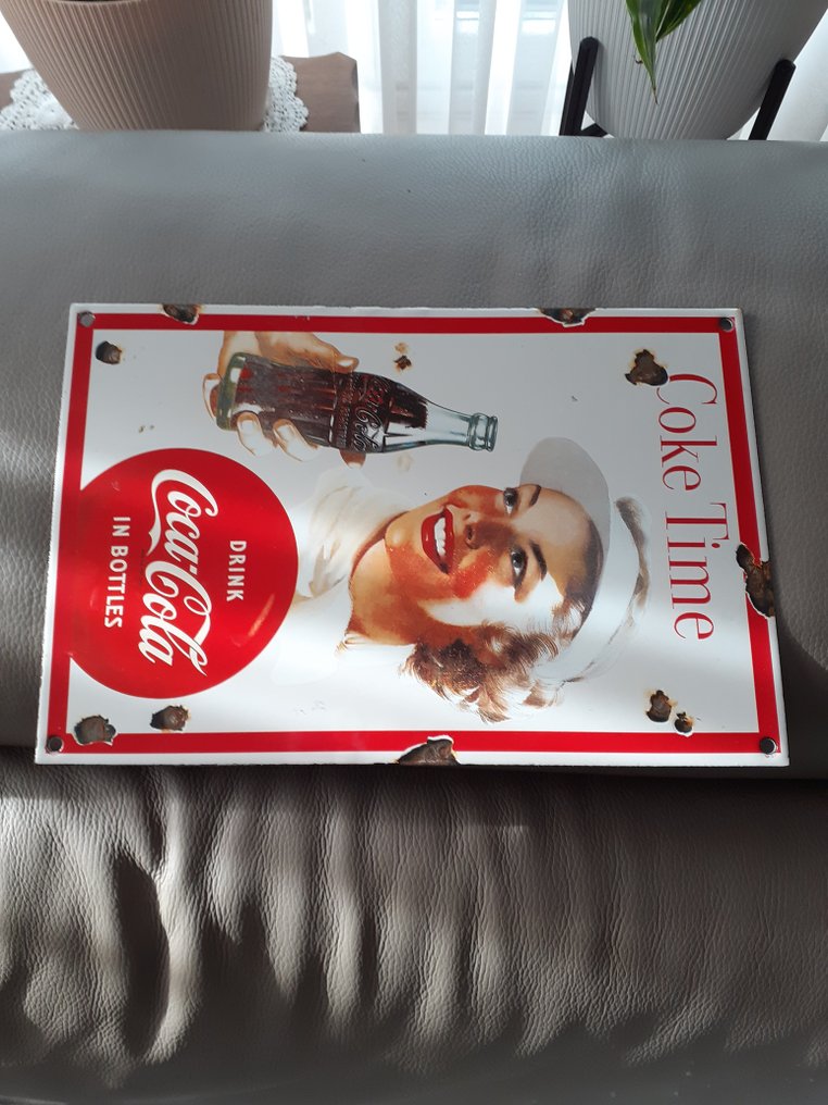 coca-cola - Cartel esmaltado - Esmalte - Catawiki