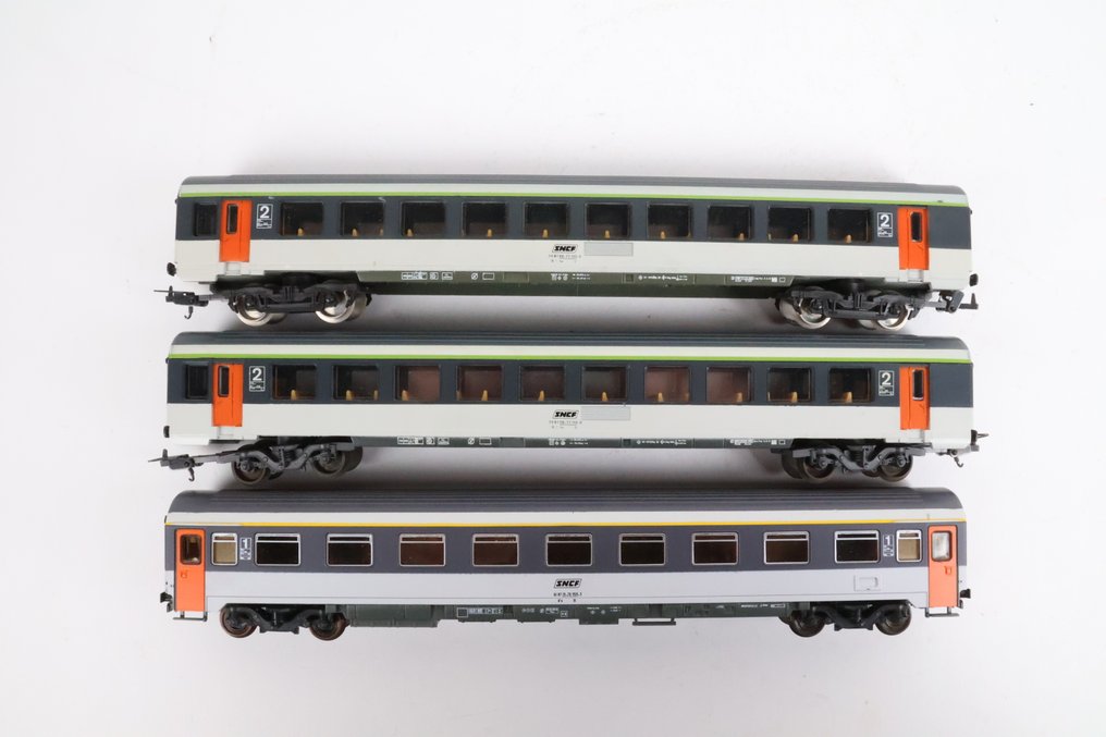 Lima, Roco H0 - Model train passenger carriage (3) - Corail carriages 1st and 2nd class - SNCF ...