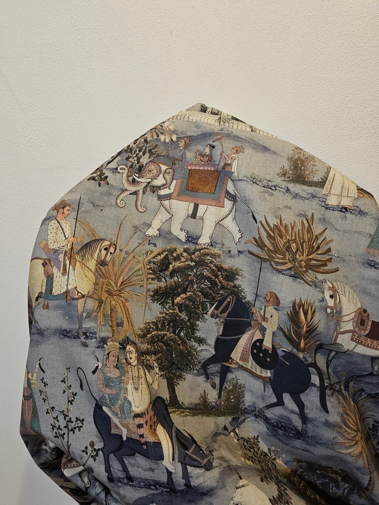 Exclusive Indian Fabric with Taj Mahal - Original Design -300x280cm ...