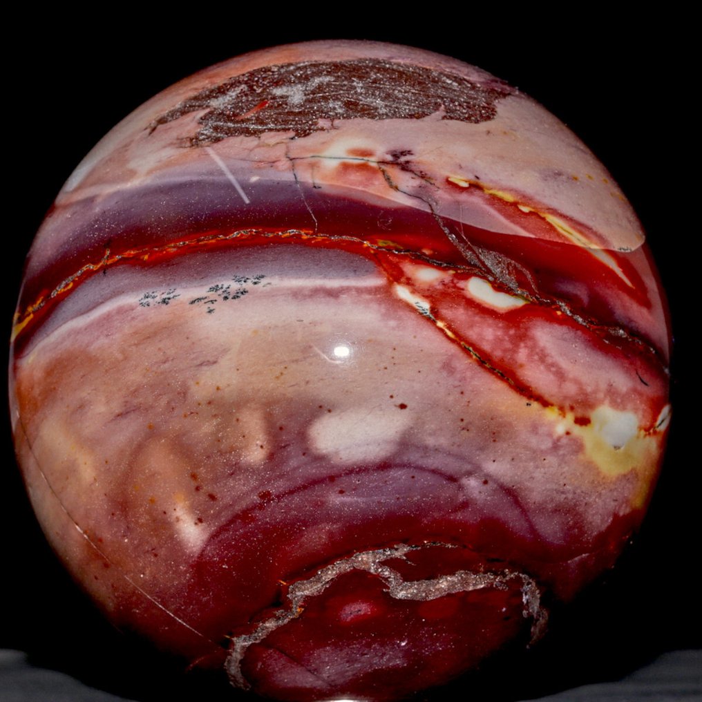 - Collection Sphere Mookaite Gem Quality!!! - Mookaite Rare Red Jasper From Australia. - Height ...