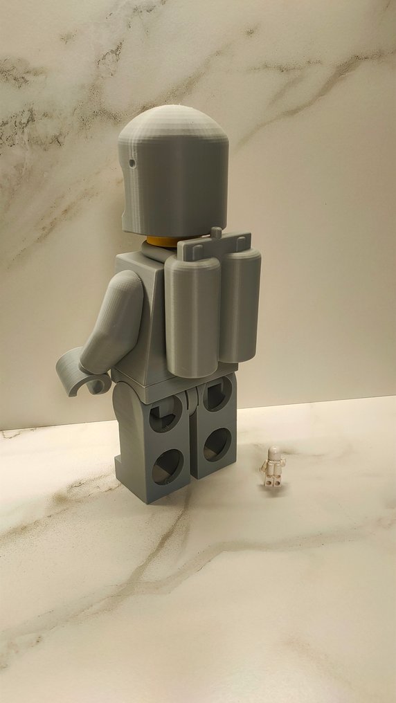 Handmade item - Handmade item Mega Figure LEGO Space Grigio/Grey ...