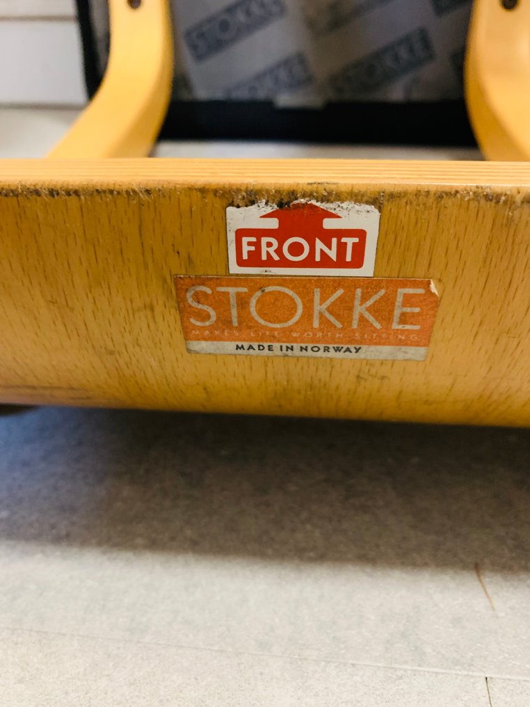 Stokke - Peter Opsvik - Chair - Variable Balance kneeling chair - Wood ...