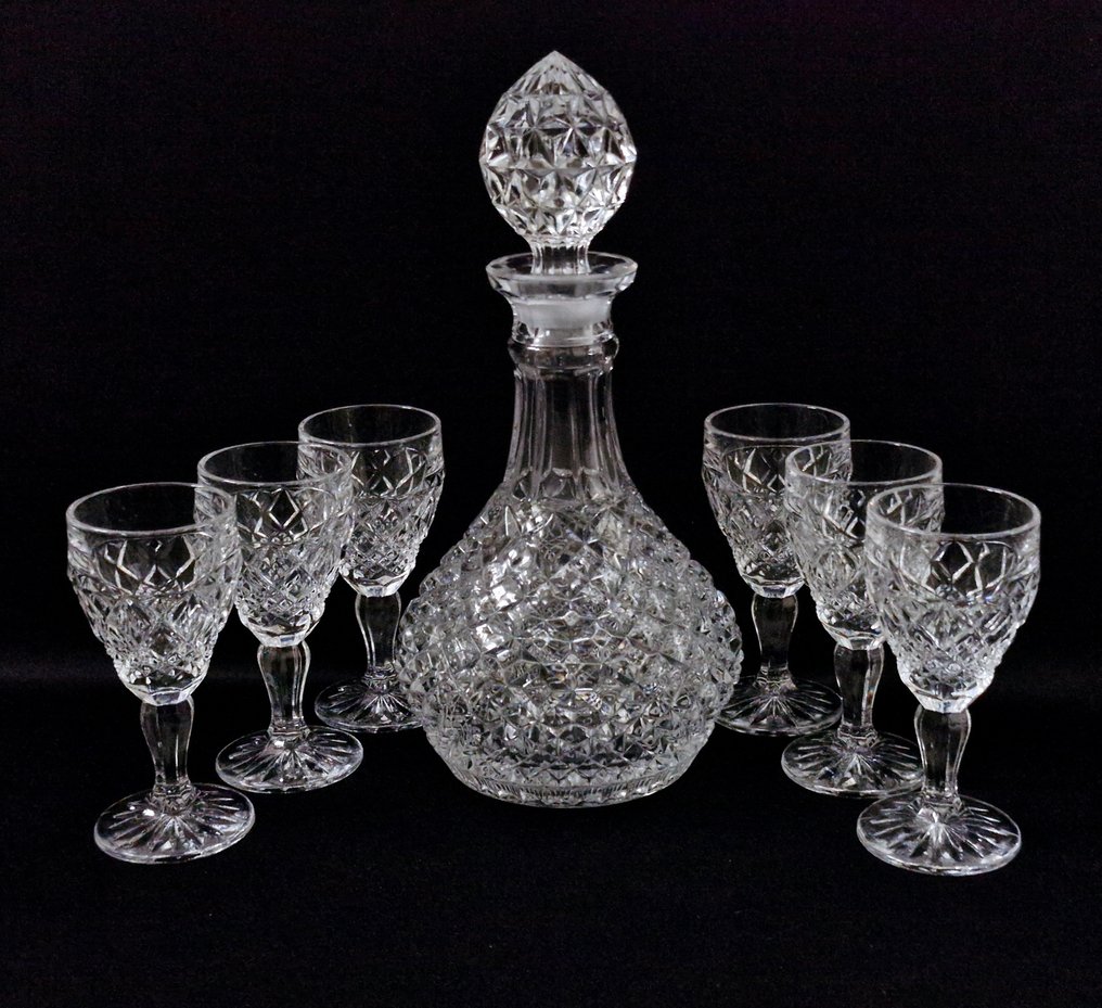 Christopher Stuart - Drinking set for 6 (7) - Regency - Crystal ...