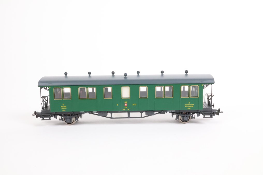 Liliput H0 - L334480/95 - Model train passenger carriage (2) - Vintage ...