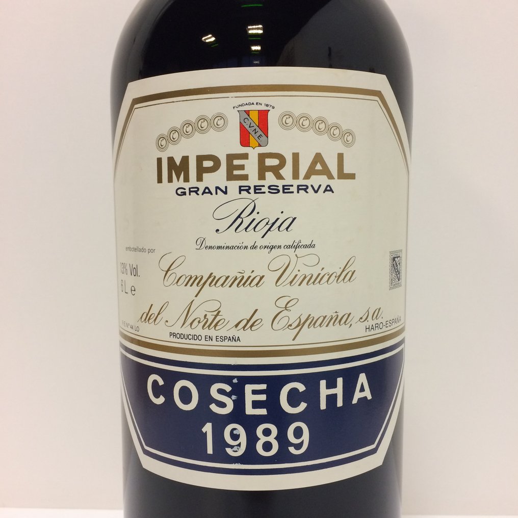 1989 C.V.N.E. Imperial - Rioja Gran Reserva - 1 Imperial (6.0L) - auction online Catawiki