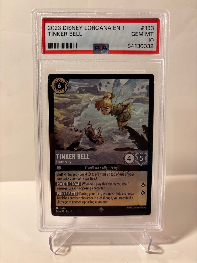 Disney Lorcana Graded card - Tinker Bell "Giant Fairy" - first chapter ...
