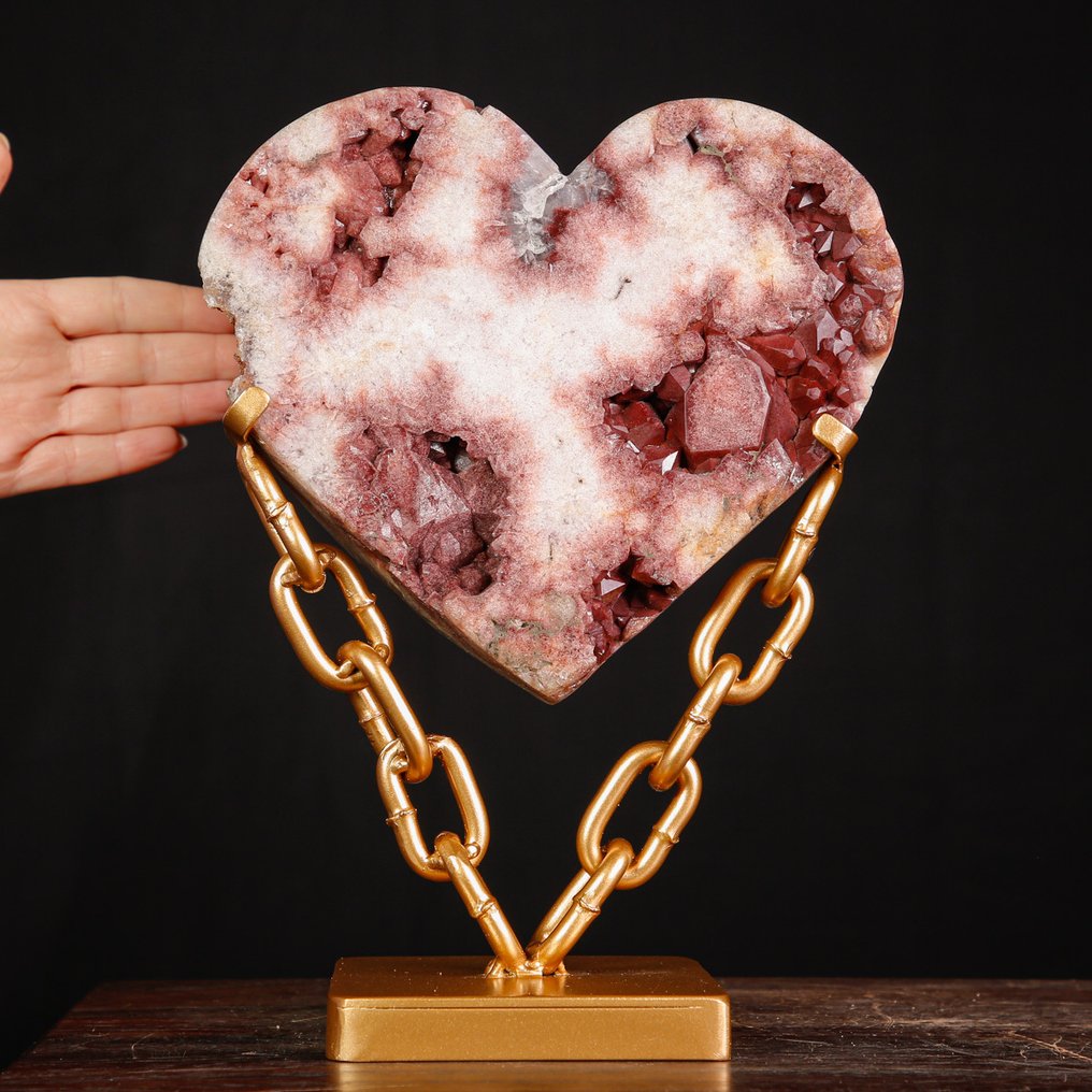 An Exclusive Collection of Unique and Refined Pieces. Rare Rose Amethyst Slab Carving Heart ...