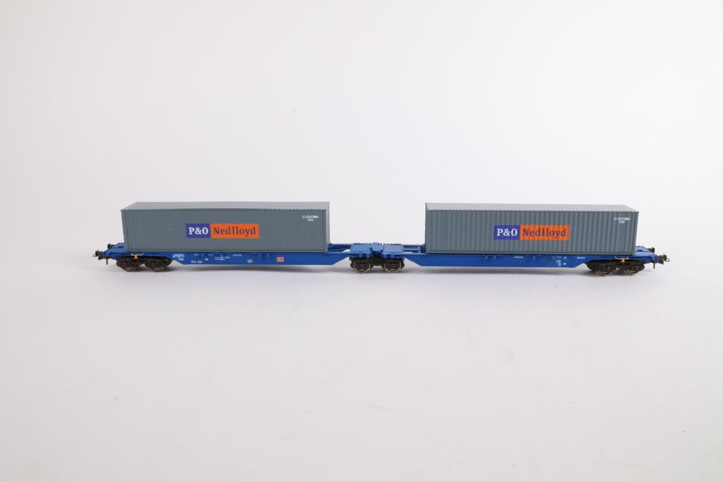 Roco H0 - 47104 - Model train freight carriage (1) - Double container ...