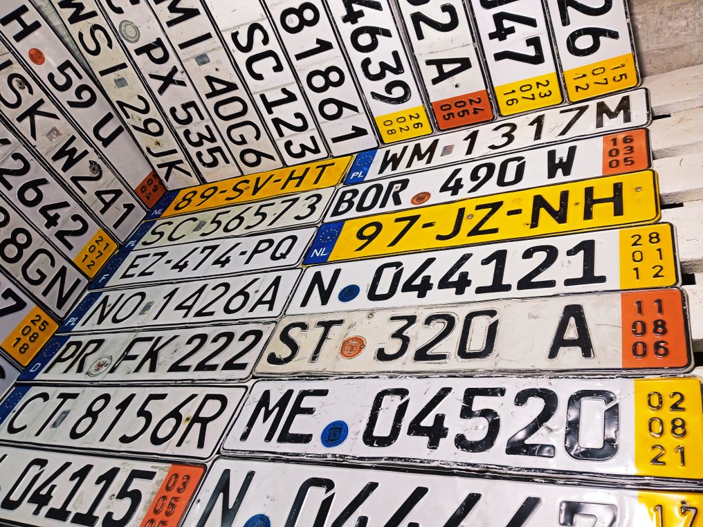 Number plate (30) - Car Number Plates - 1990-2000 - auction online Catawiki