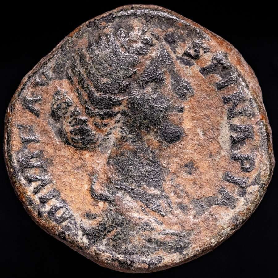Roman Empire. Faustina II (Augusta, AD 147-175). Sestertius Rome, AD 175-180. CONSECRATIO, altar ...