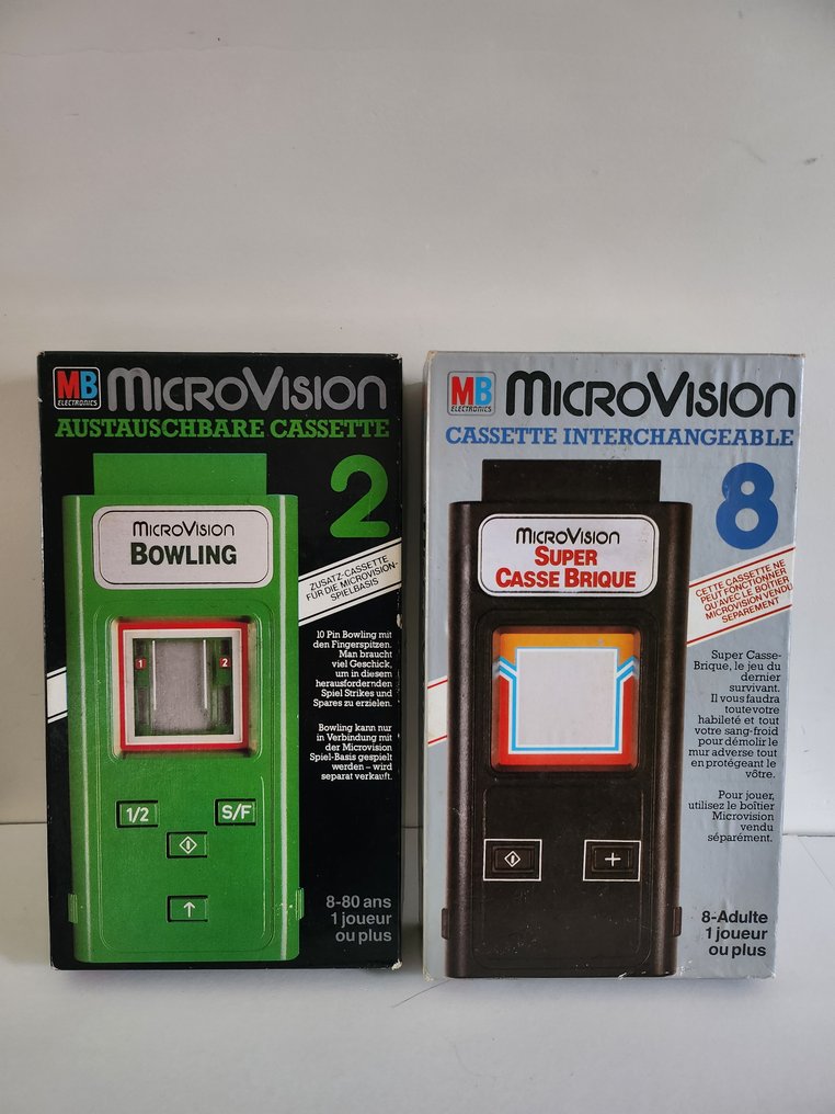 MB - MicroVision - 2 handheld MB Microvision games Bowling en Super ...