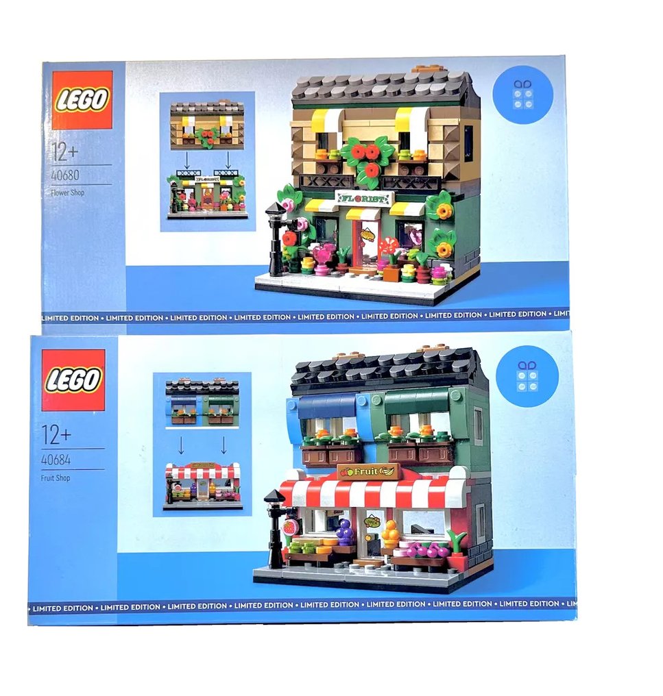 LEGO - Promotional - 40680 et 40684 - Magasin de fleurs et magasin de ...