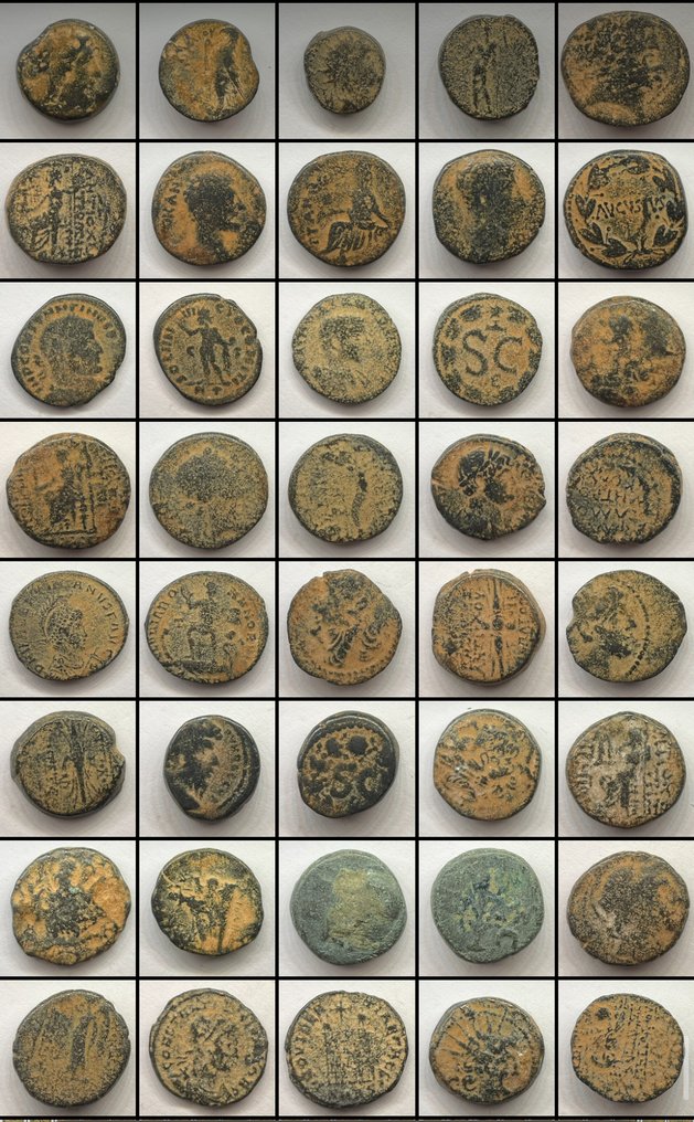 Roman Empire (Provincial). Lot of 20 Roman Provincial coins, included ...