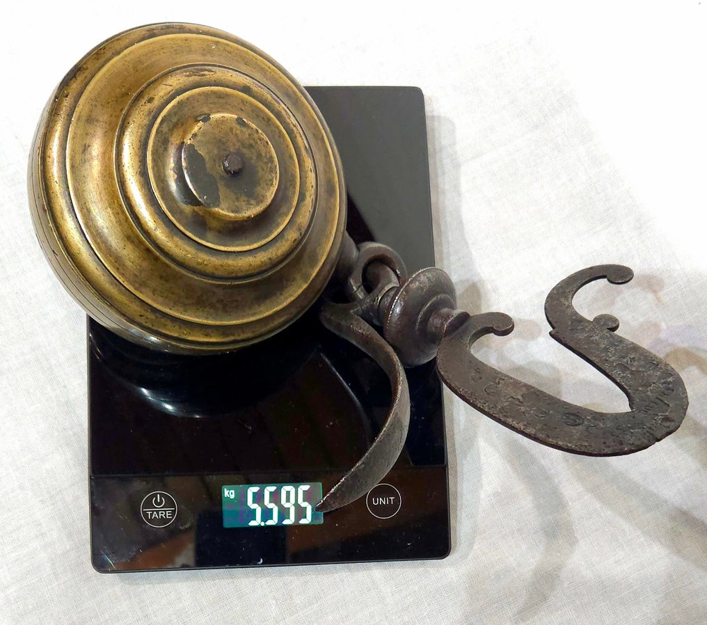 Important and ancient Roman Balance Weight in wrought iron and bronze ...
