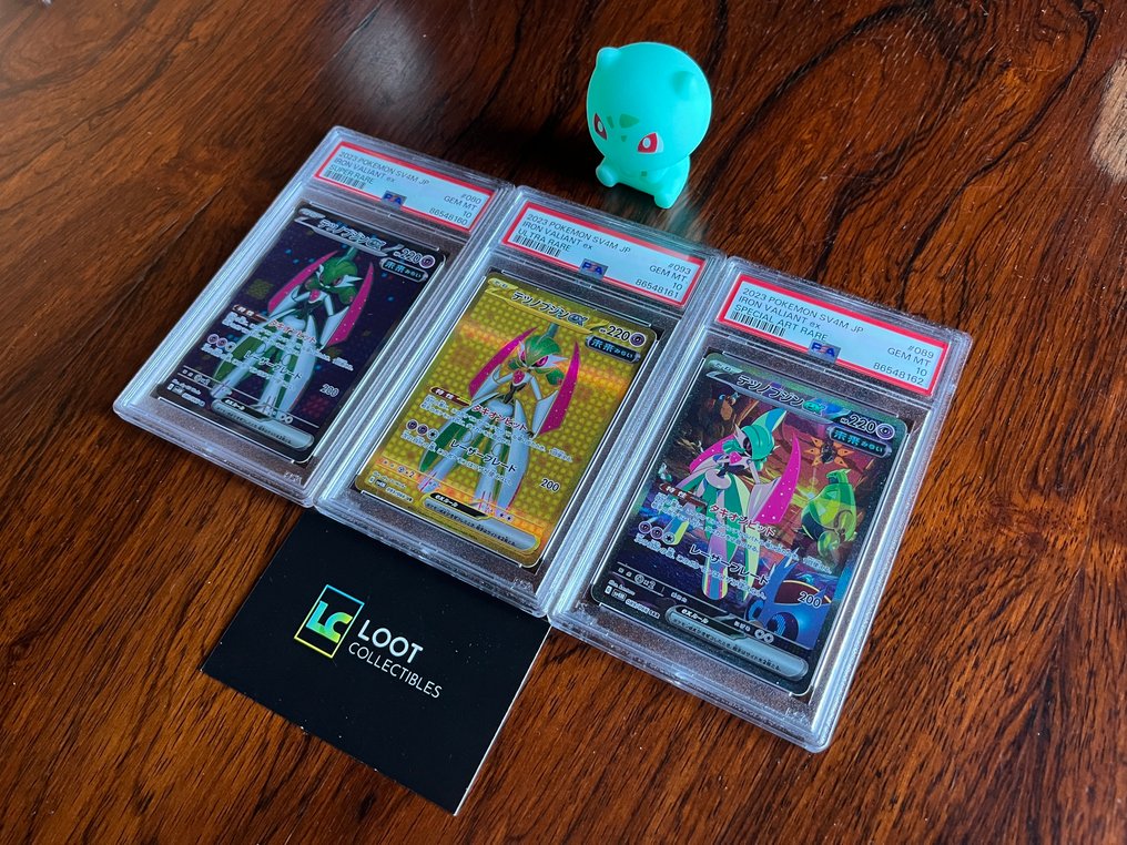 Pokémon - 3 Graded card - Iron Valiant ex | Future Flash SR/UR/SAR | Sequential grading - PSA 10 ...