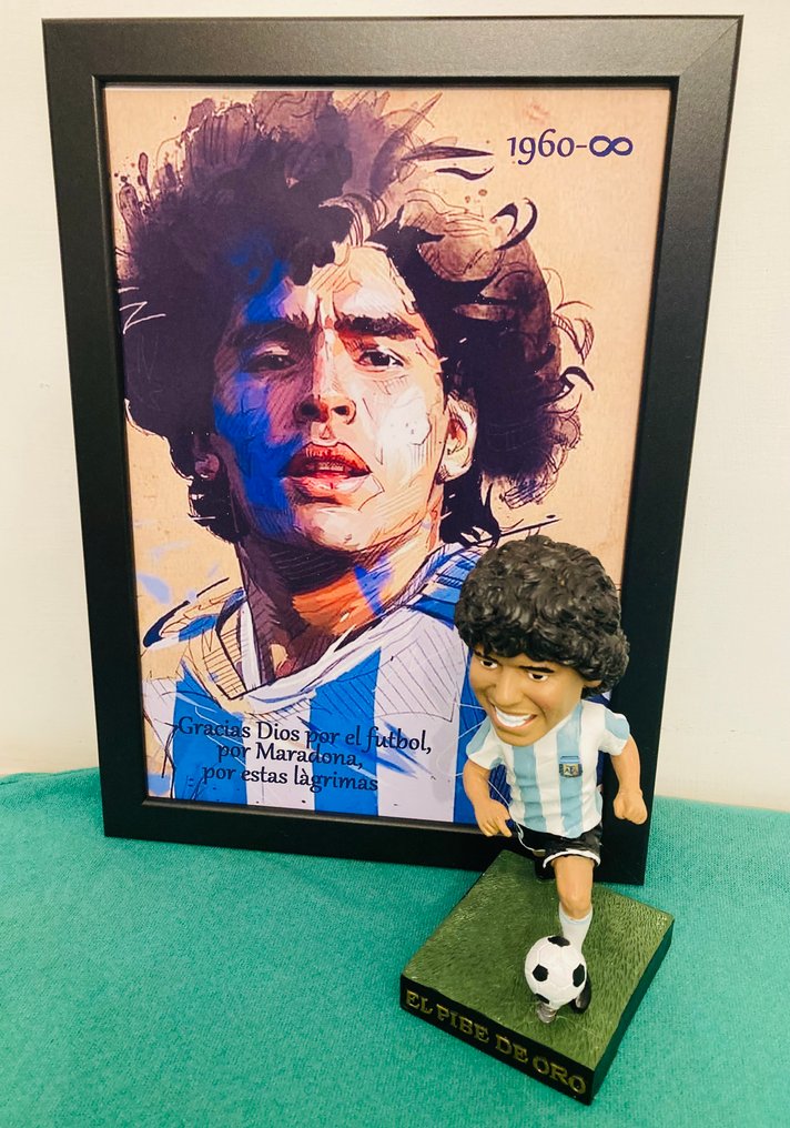 Football World Championships - Maradona El Pibe De Oro - 1986 - Decorative object - auction ...