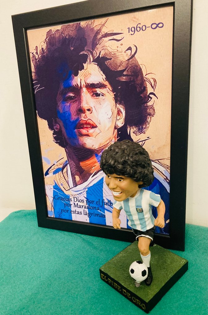 Football World Championships - Maradona El Pibe De Oro - 1986 - Decorative object - auction ...