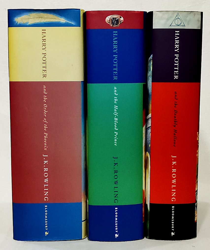 J. K. Rowling - Original Harry Potter First Editions Hardback Books - 2003-2007 - auction online ...