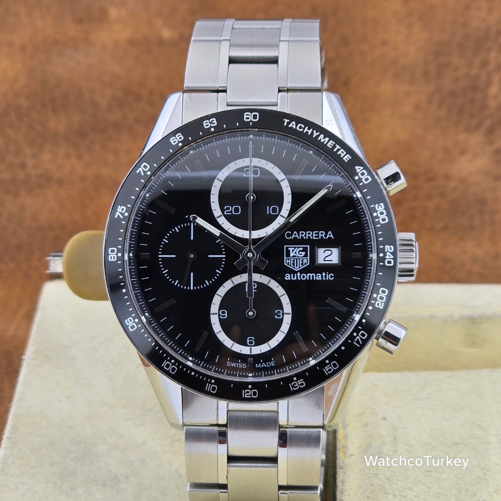 TAG Heuer - Carrera Calibre 16 Chronograph Date - Nincs minimálár - Ref. CV2010 - 3 - Férfi ...