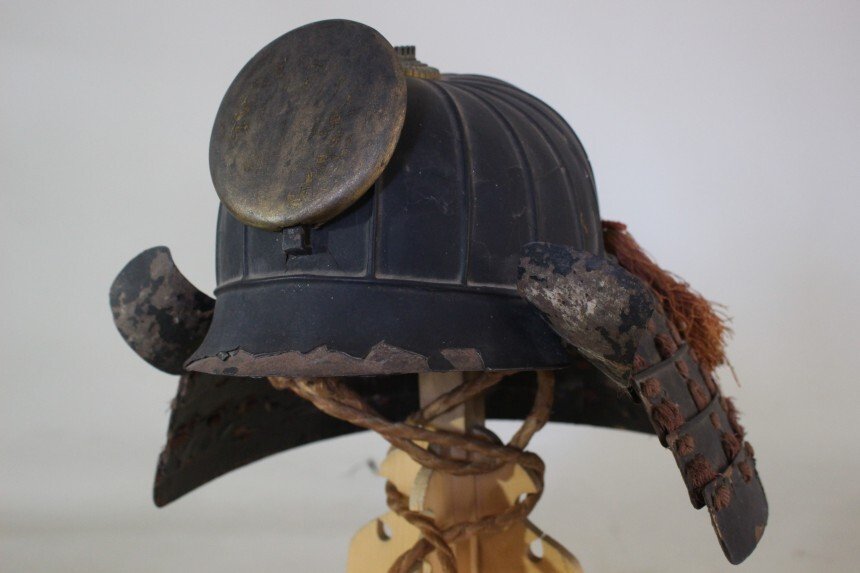 Kabuto - Japón - 1603-1868: Akodanari 16 Ken Suji Kabuto con Maetate ...