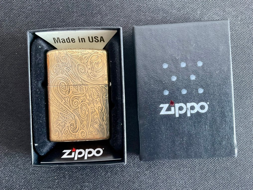 Zippo - King of hell-Lucifer - Pocket lighter - Brass - auction online ...