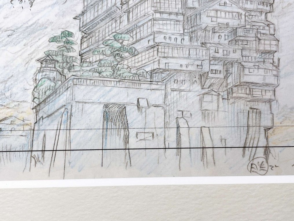 Hayao Miyazaki "Spirited Away" Framed Layout - Studio Ghibli - auction ...