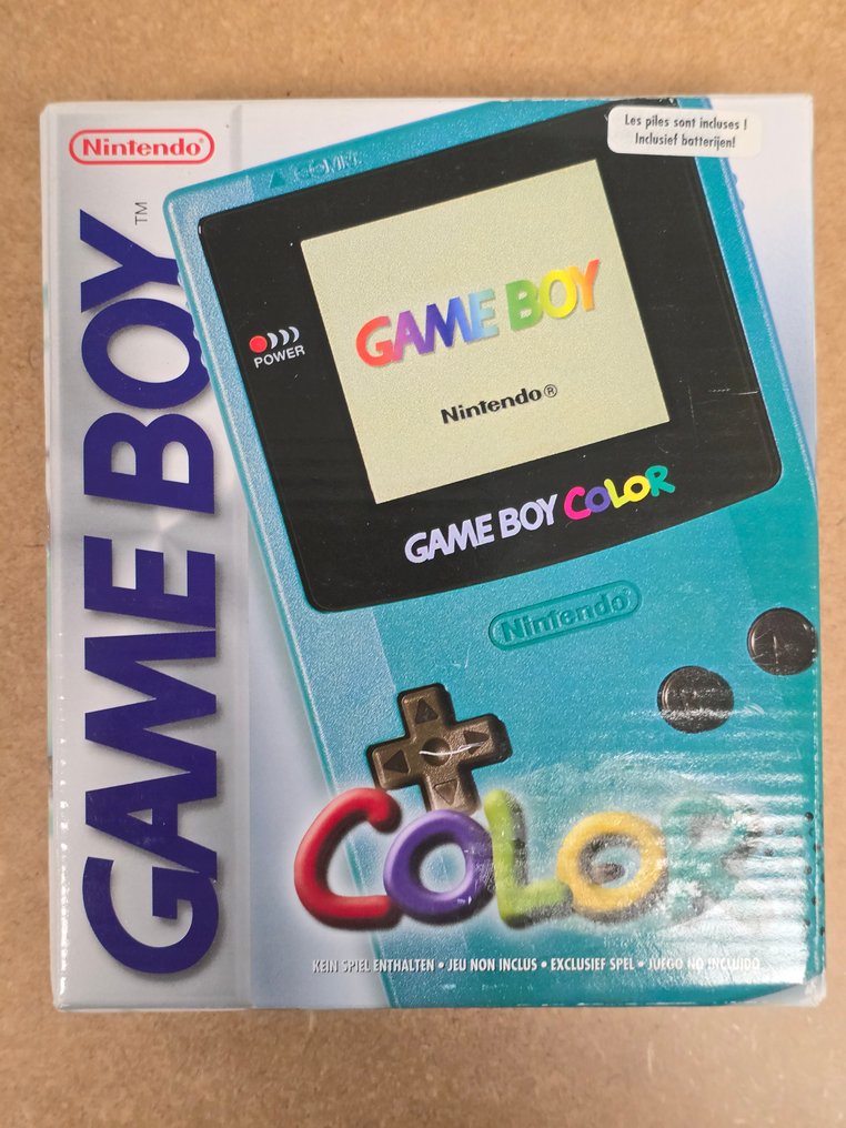 Nintendo - OLD STOCK Gameboy Color GBC Limited Edition TEAL TURQOUISE ...