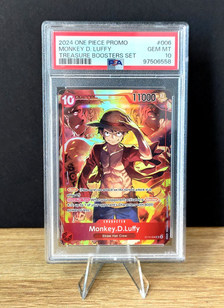 One Piece Graded card - Promos Treasure Boosters set - Monkey D. Luffy - PSA 10 - auction online ...