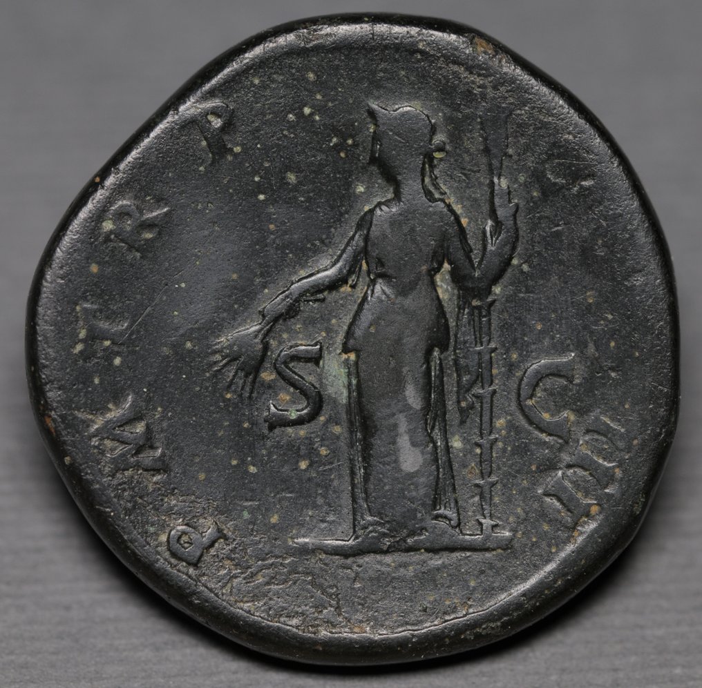 Roman Empire. Hadrian (AD 117-138). Sestertius AD 120-122 - Ceres ...