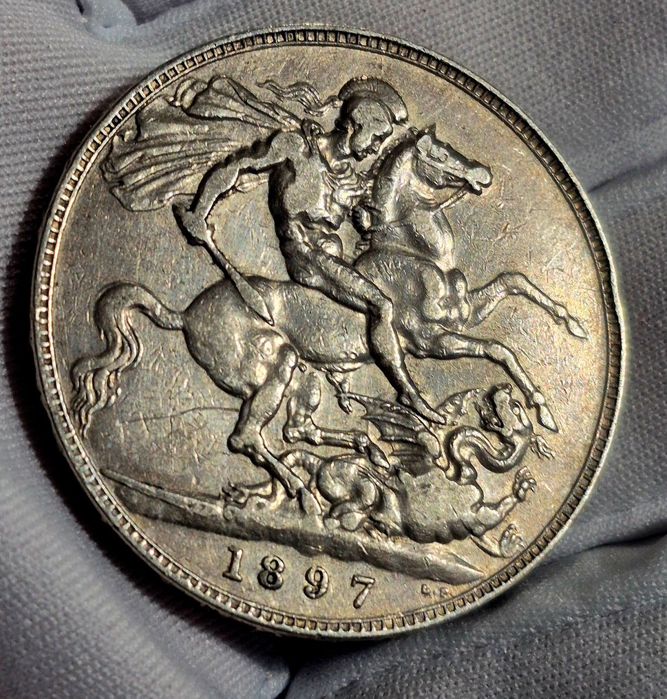 United Kingdom. Crown 1897 LXI (No Reserve Price) - auction online Catawiki