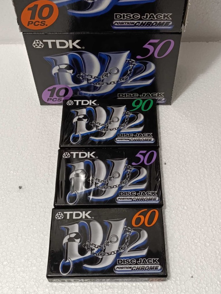 Tdk - Dj 2 Disc Jack 50-60-90 Position Chrome - Blank audio cassette - auction online Catawiki